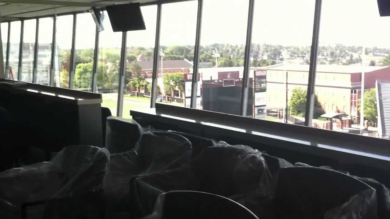 Martin Stadium president's suite - YouTube