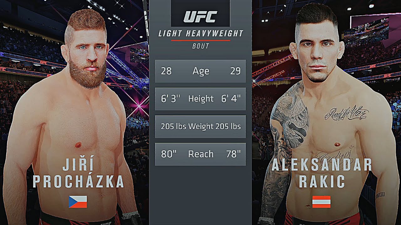 Jiří Procházka Vs. Aleksandar Rakic : UFC 4 Gameplay (Legendary ...