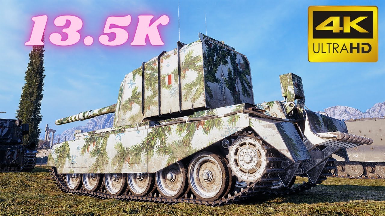 FV4005 Stage II 13.5K Damage 7 Kills & FV4005 10K & FV4005 World of ...