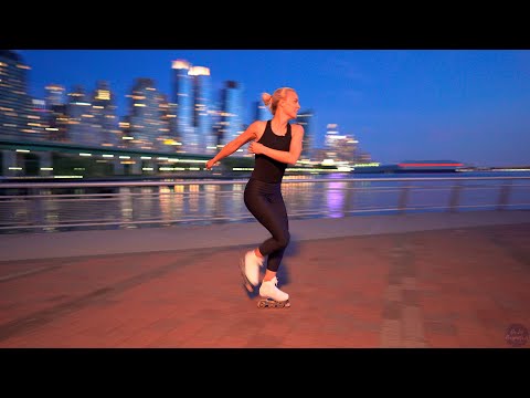 Roller Skating the Hudson River Pier at Blue Hour (with Kiira Korpi)