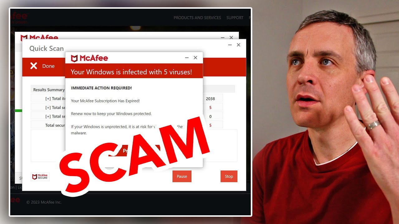 McAfee Popup Scam and 'Removal,' Explained - YouTube