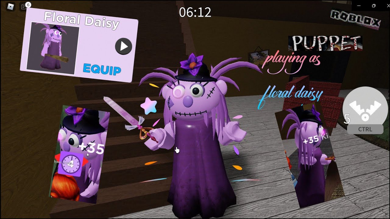roblox puppet playing as🌹 floral daisy [survivor pass 6] 🎗️ST fan made ...