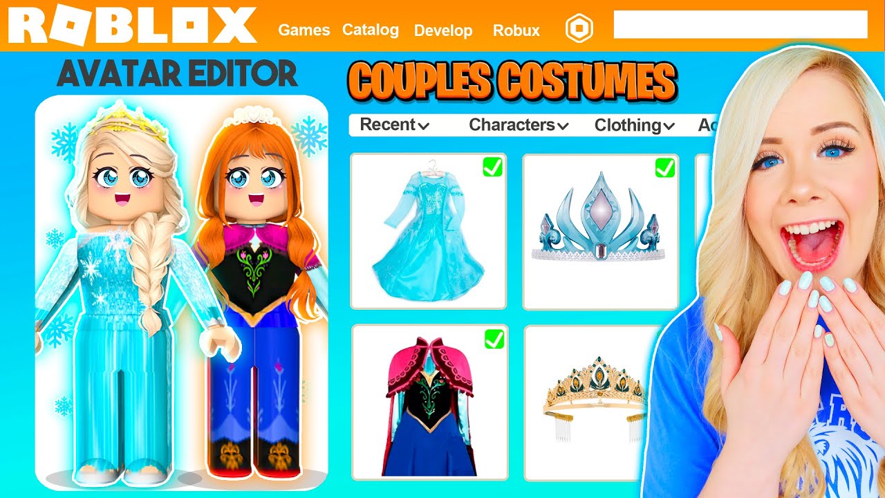 MAKING HALLOWEEN COUPLES COSTUME ON ROBLOX! - YouTube