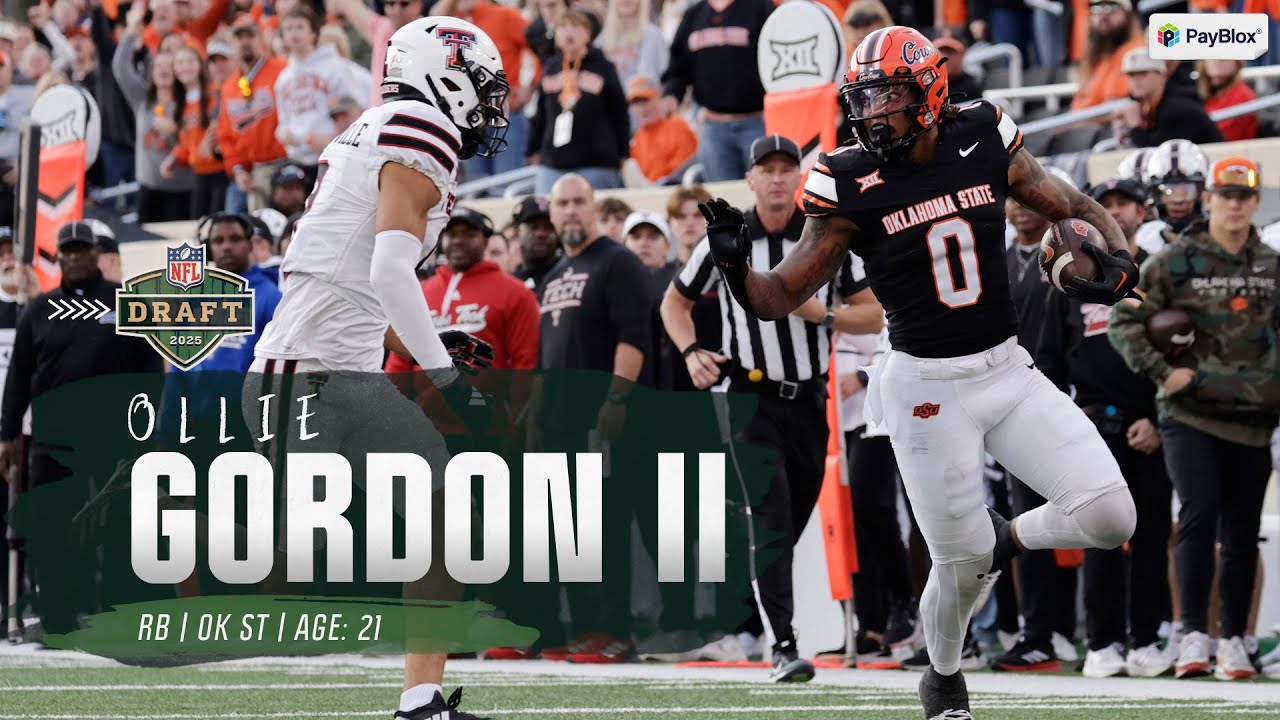 2025 NFL DRAFT HIGHLIGHTS: Ollie Gordon II | RB | OK ST - YouTube