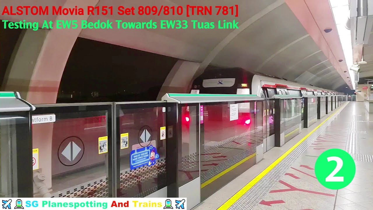 [EXCLUSIVE And Finally] SMRT ALSTOM Movia R151 Set 809/810 Testing At ...