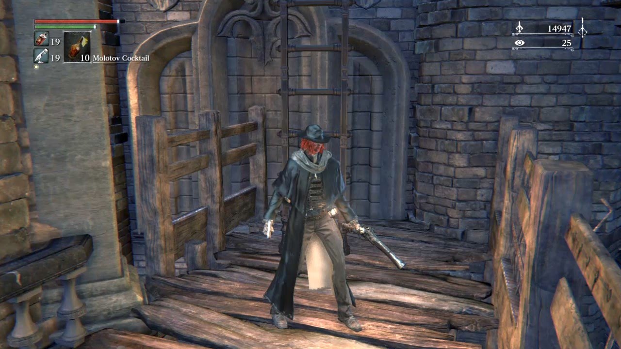 Bloodborne - How to Defeat Gatling Gun Guy Like a Boss - YouTube