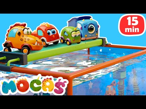 🚗 MOCAS Arabalar Macerası! Akvaryumda Sürpriz Yarış! | Araba Oyunları Çizgi Film Türkçe Dublaj