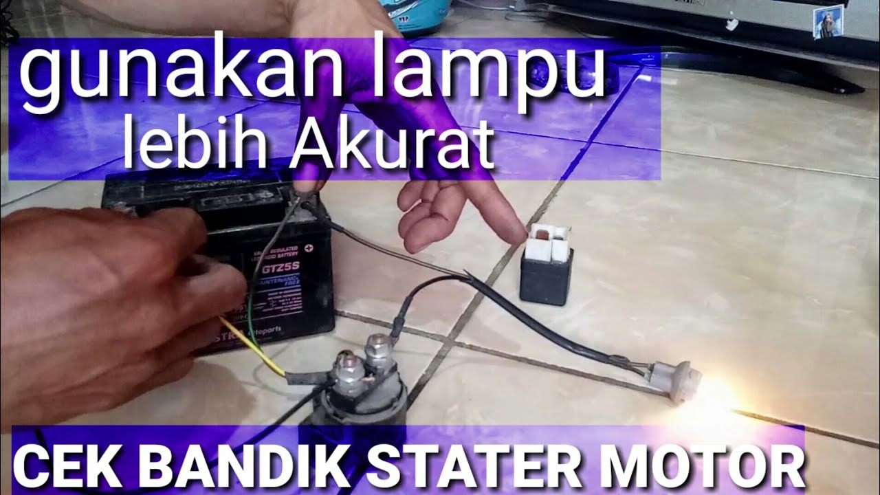 CARA CEK BENDIK MOTOR HIDUP/MATI MENGGUNAKAN LAMPU - YouTube