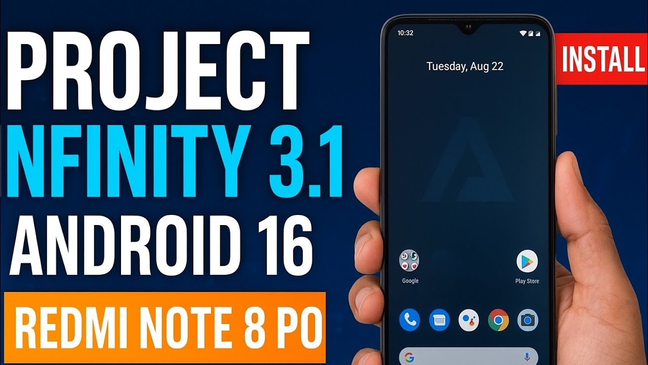 🔥 Project Infinity 3.1 ROM | Android 16 Experience | Redmi Note 8 Pro ...