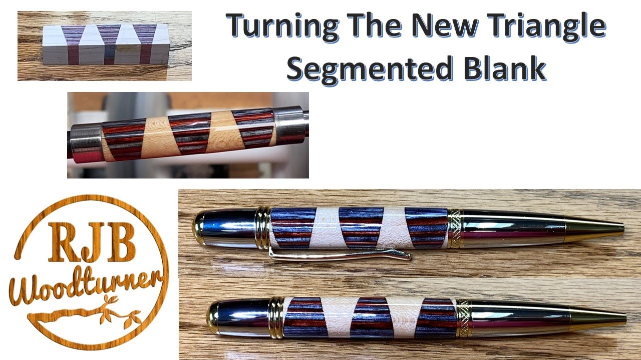 Turning The New Segmented Triangle Blank - YouTube