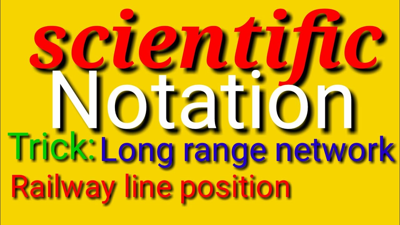 Trick Scientific notation | Scientific Notation Trick | Exponential notation - YouTube