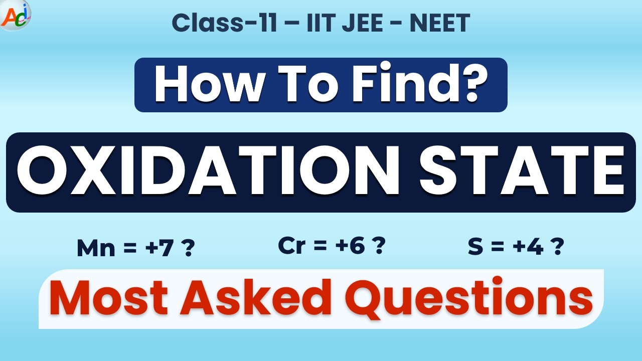 How to find oxidation number ? class 10 11 IIT JEE - NEET - Chemistry ...