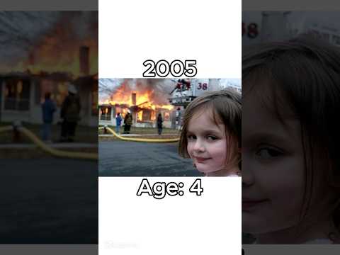 Disaster Girl Meme Recreation Then vs Now (2005 vs 2018 vs 2025) #shorts #memes #nostalgia #memories