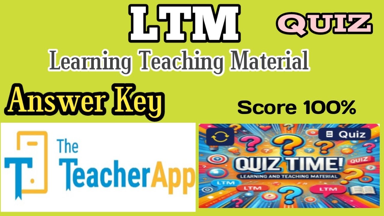 Learning Teaching Material Quiz || LTM Learning Teaching Material ...