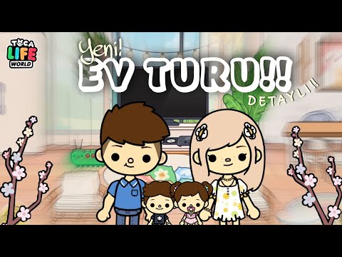 YENİ EVİMİZ! 🏠🤍 {1.KAT} *DETAYLI* EV TURU! / Toca Life World Türkçe / Toca Life King