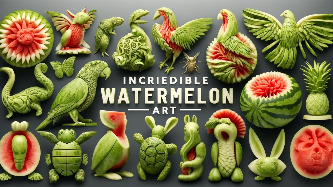 Incredible watermelon art | #viral | #art |#watermelon - YouTube