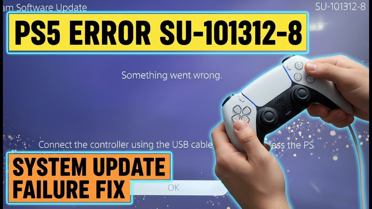 PS5 Error SU-101312-8 System Update Failure Fix (Safe & Working Methods ...