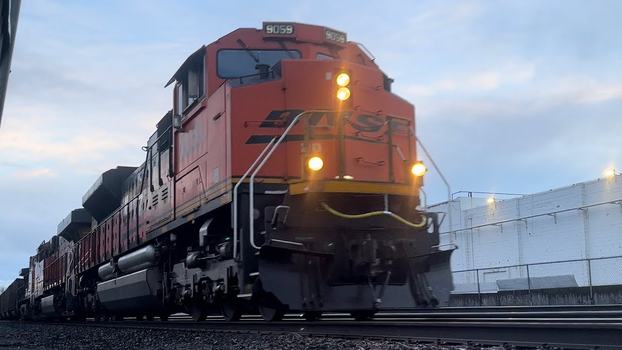 BNSF 9059 C-SXMRBG Coal Load, Chehalis Wa 02/26/2023 - YouTube