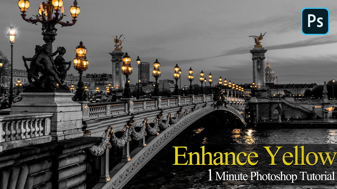 Enhance Yellow Color in any Image | Photoshop Tutorial - YouTube