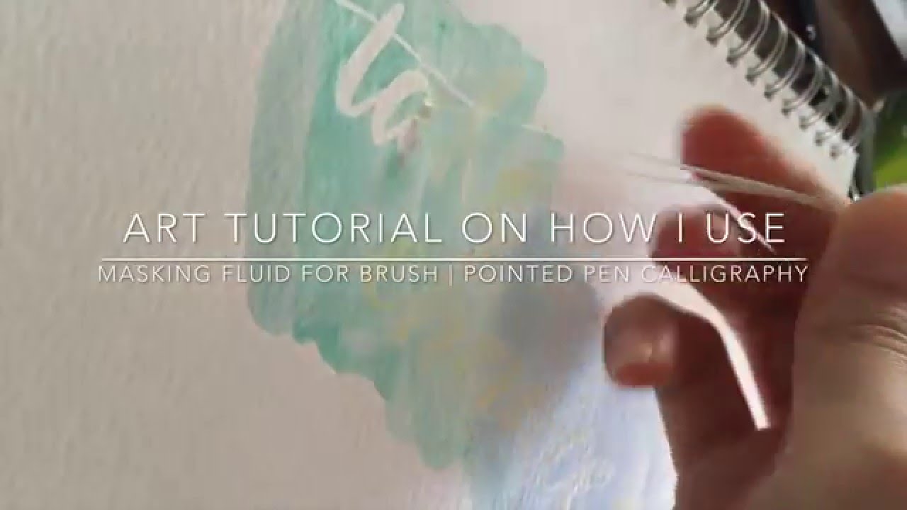 Art Medium - Masking Fluid (for brush | pointed pen calligraphy) -- Art ...