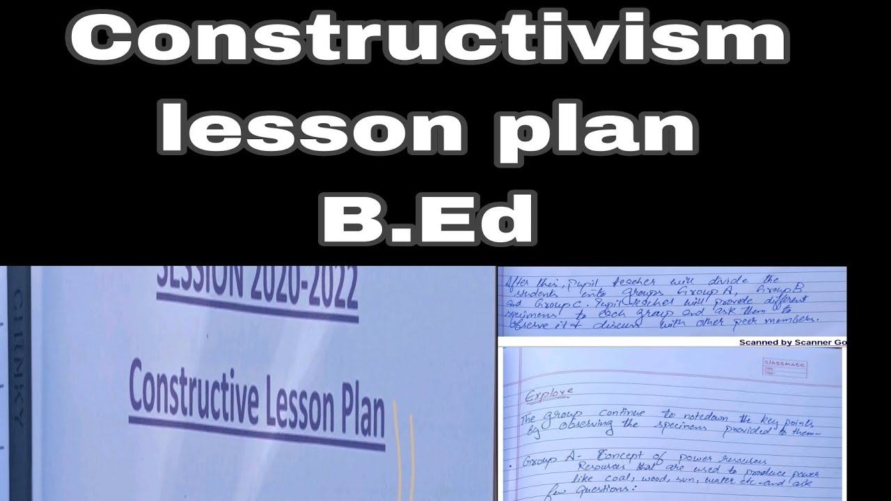 constructivism lesson plan | B.Ed | jammu University | beginners ...