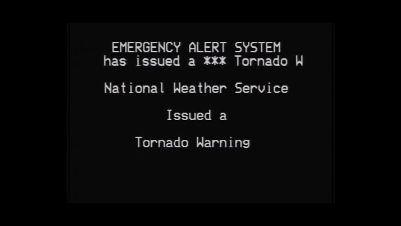 what happen to my tv show on tornado warning emergency alert - YouTube