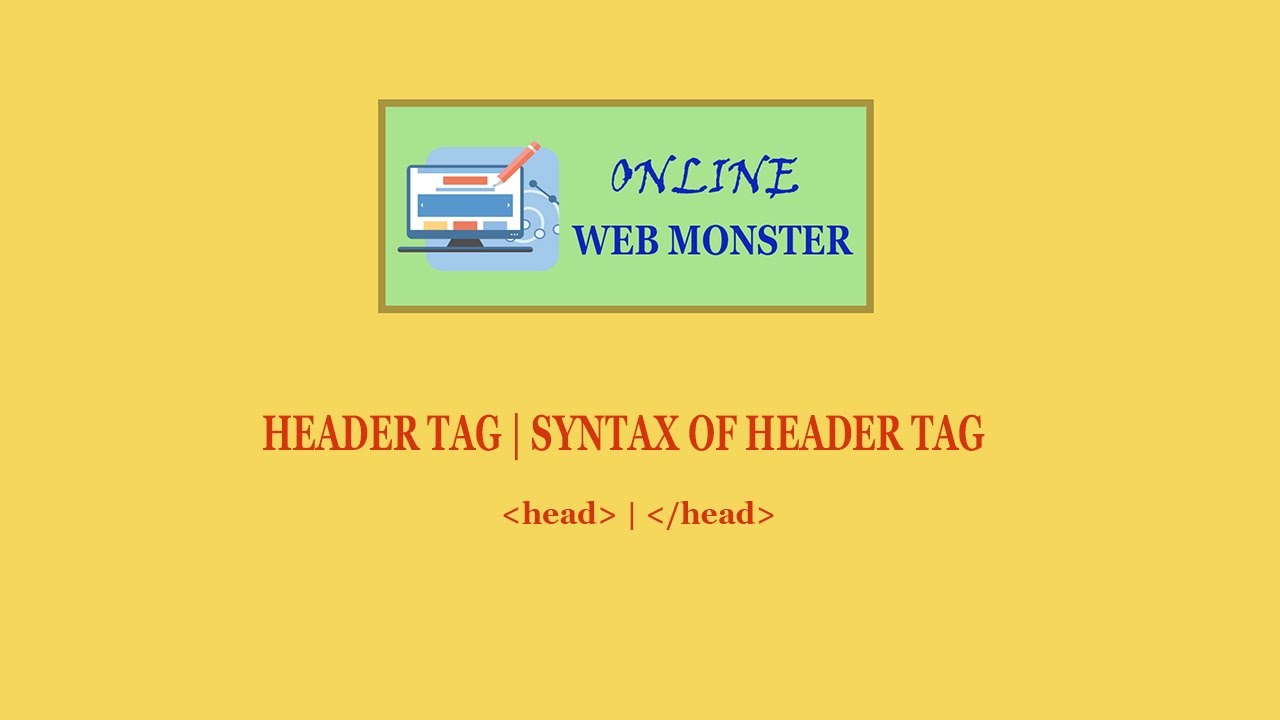 Header Tag | Syntax of Header Tag | Learn Website is Easy - YouTube