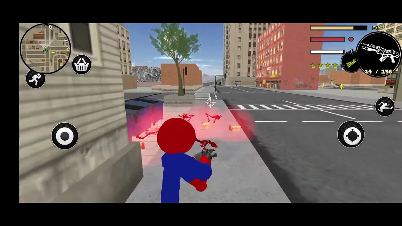 Stickman Spiderman Rope hero Gangsta - YouTube