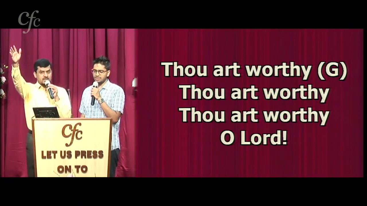Thou art worthy! - YouTube