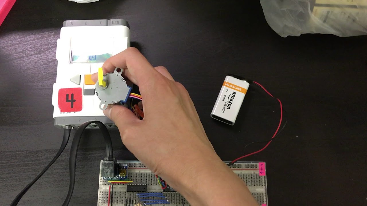 Stepper Motor with ULN2003A (Rotate CCW 90 degrees) - YouTube