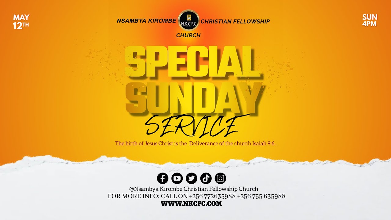 PASTOR JOHN MARK SSEBUGENYI || SPECIAL SUNDAY SERVICE || THEME ...