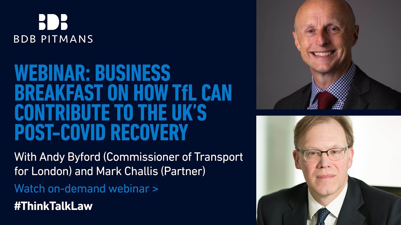 Webinar: Business Breakfast with Andy Byford (Commissioner of TfL) | 26 ...