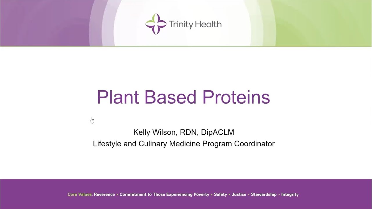 Cooking with Plants: Plant Based Proteins Beyond Beans | Lifestyle Medicine - YouTube