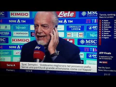 Duro sfogo di De Laurentis dopo Napoli Atalanta