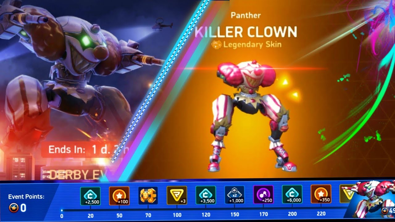 Mech arena | Panther new skin unlock | Killer clown 🤡 skin unlocked ...