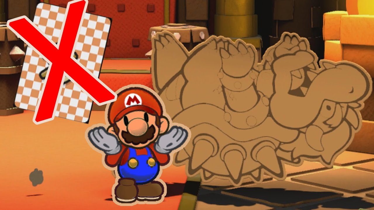 No Cards to Finish Bowser? - Paper Mario: Color Splash - YouTube