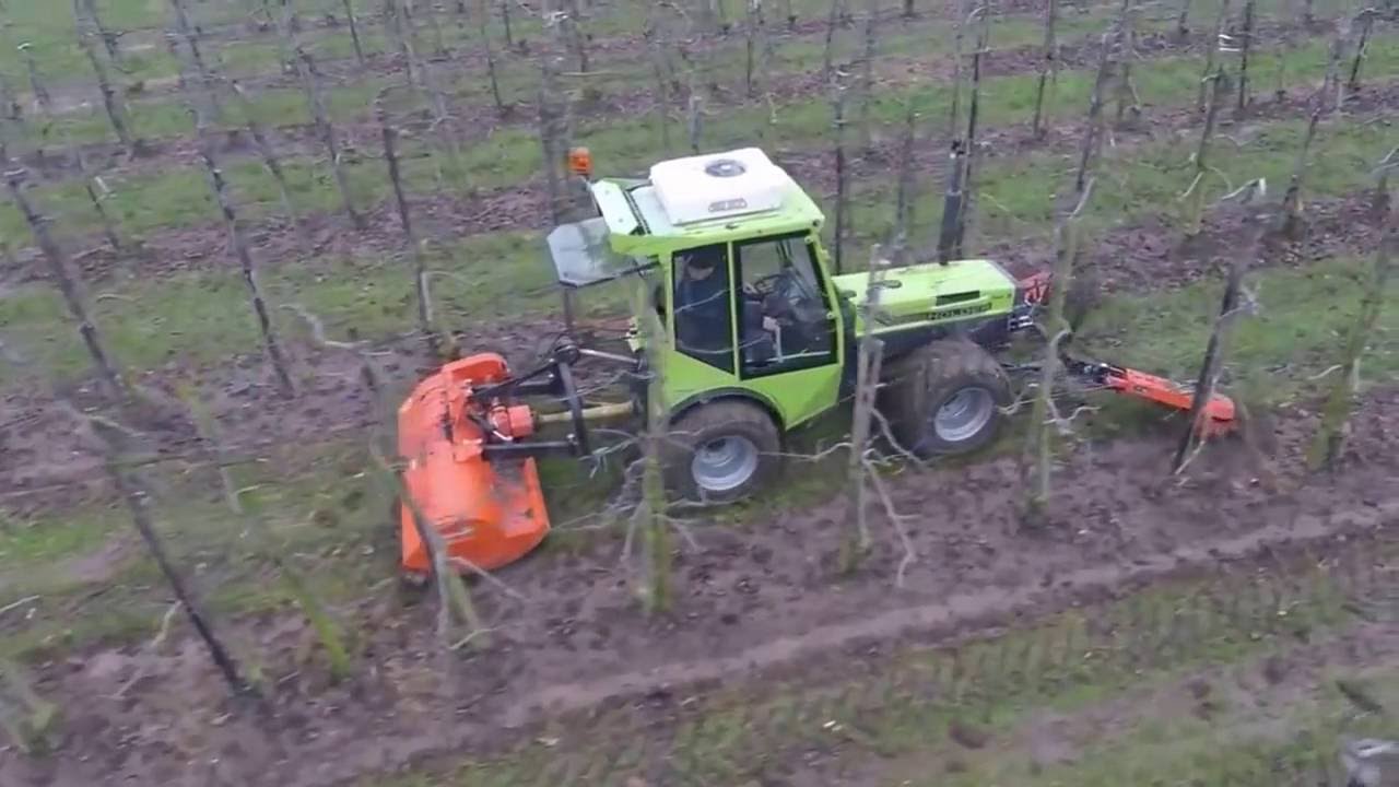 Perfect flail prunging chopper BG2 and double front mounted brush ...