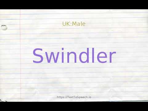 How to pronounce swindler - YouTube