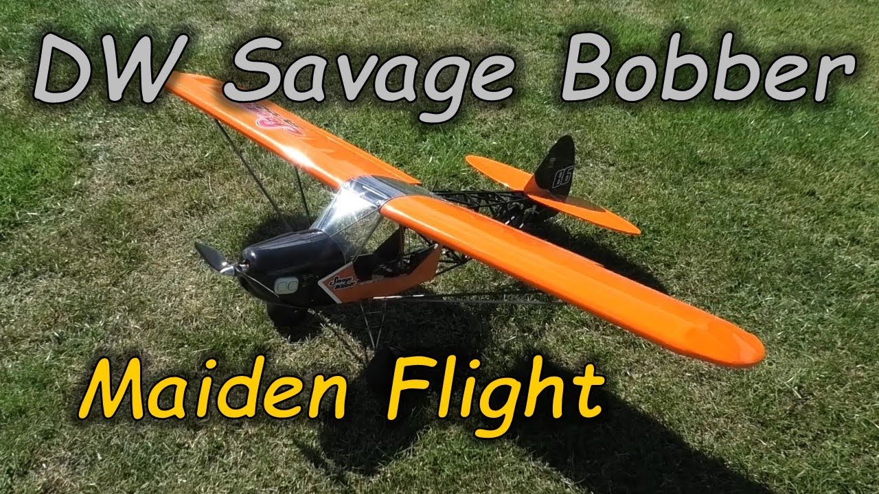 Savage Bobber Maiden Flight - Electric 1m wingspan RC plane by Dancing ...