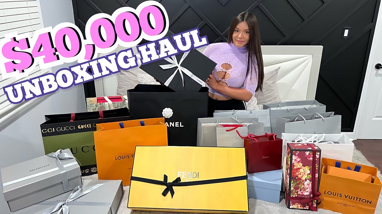 $40,000 LUXURY UNBOXING HAUL!! 🛍💰#luxury #unboxing - YouTube