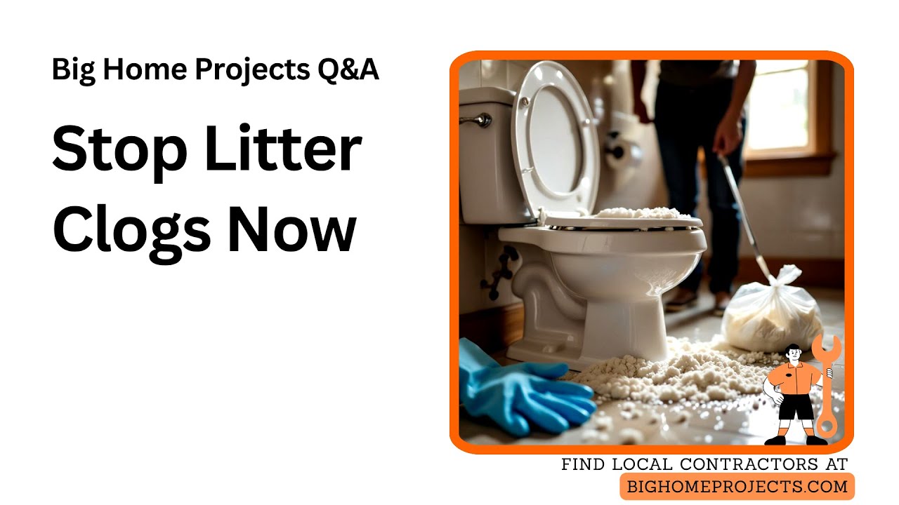 Clumping Litter Toilet Blockages Explained With Fixes - YouTube