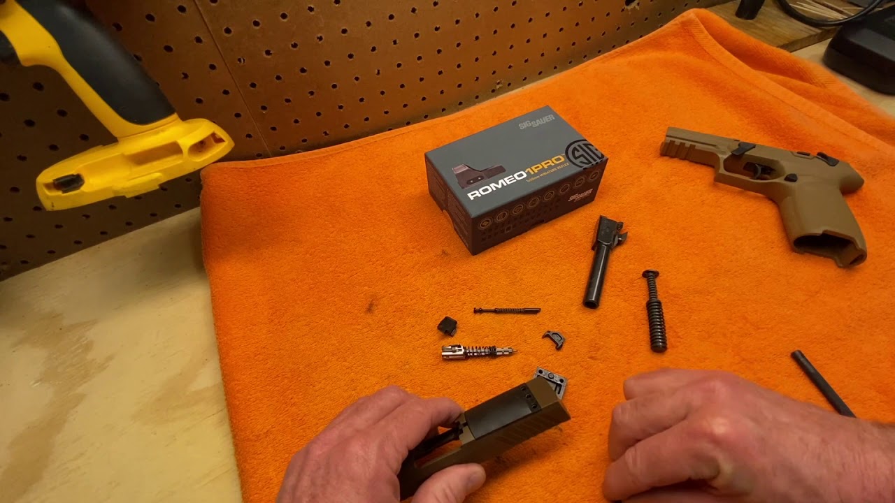 Installing an optic on Sig M18 or M17 Sig Romeo 1 Pro - YouTube