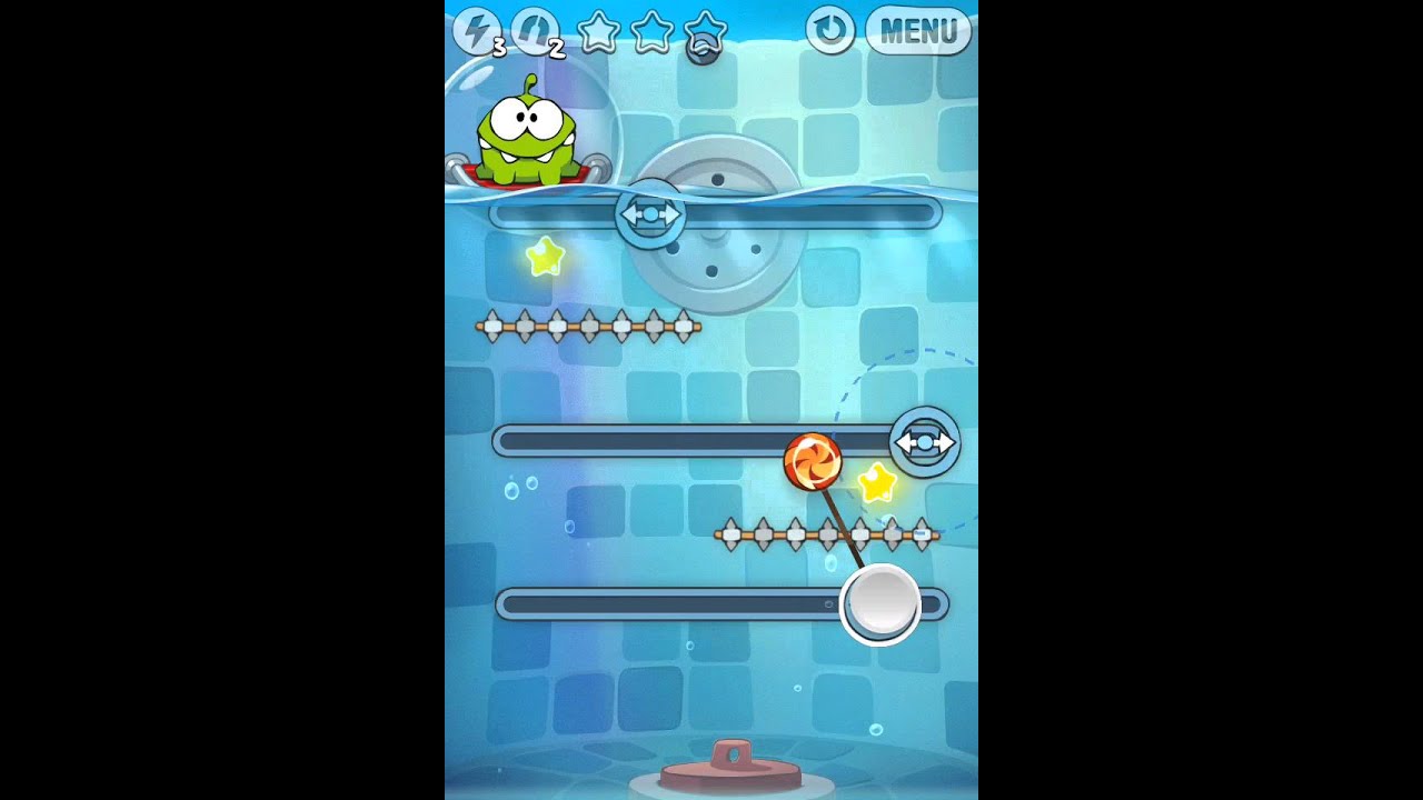 Cut the Rope Experiments Bath Time Level 16 Walkthrough - YouTube