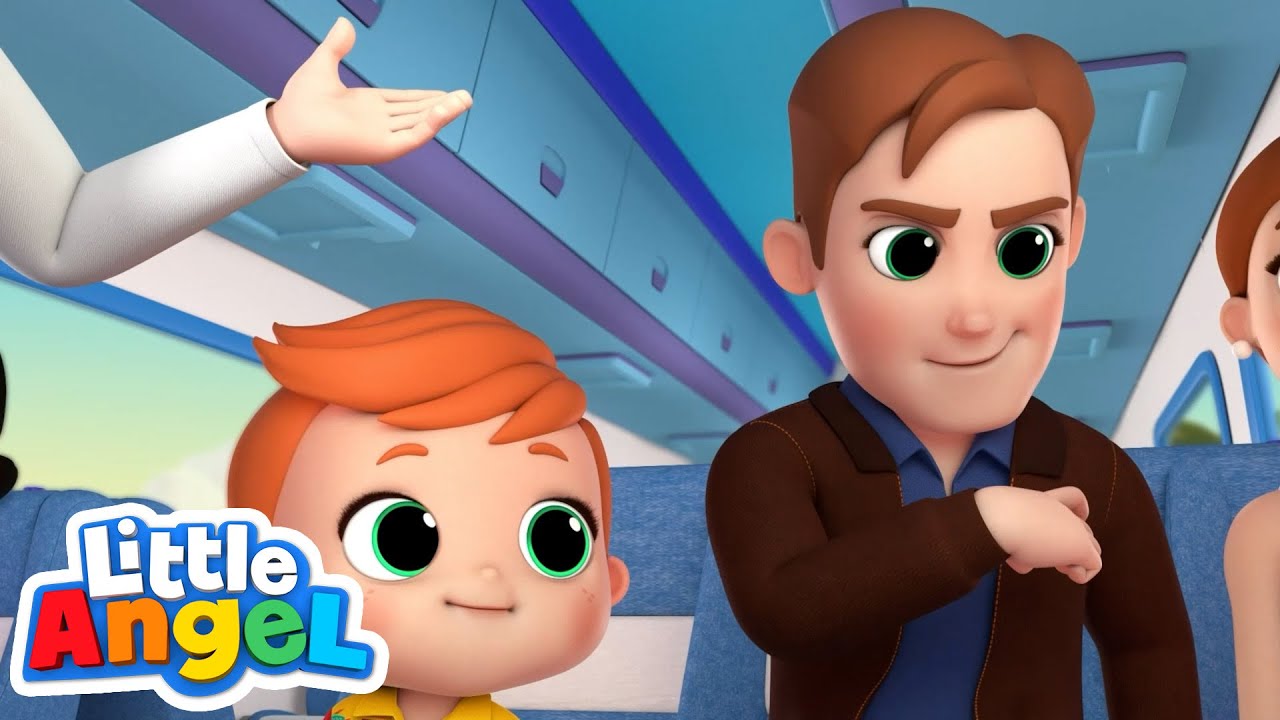 Choo Choo Train Song | Little Angel | Monster Cartoon for Kids - YouTube