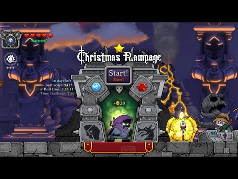 Magic Rampage 😊 Secret Areas - Christmas Rampage (hard mode) - Paladin game play 😊👌 #magicrampage