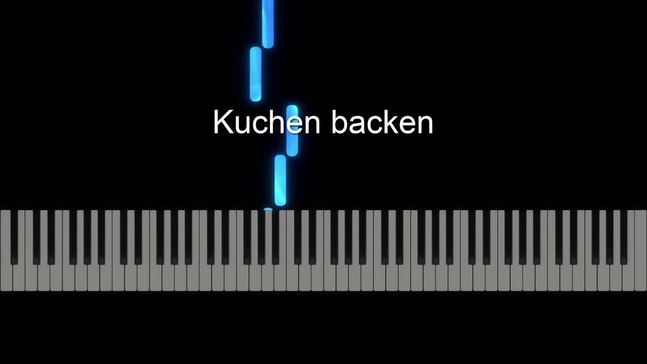 Kuchen backen - Piano - YouTube