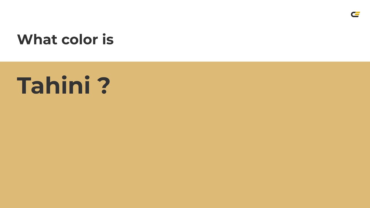 Tahini color #ddbb77 hex color - Yellow color - Cool color ddbb77 - YouTube