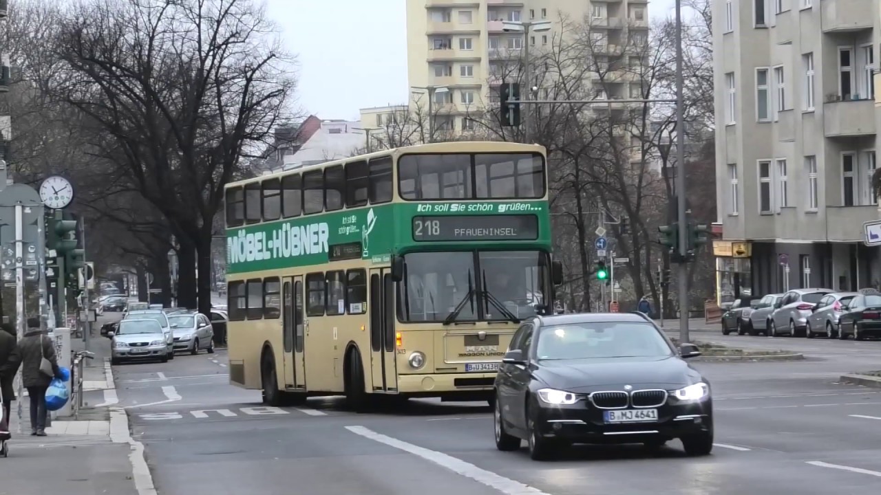BVG - B-U 3413 (Route 218) MAN SD200 (SD 85) - YouTube