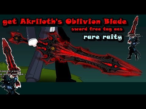 =AQW= How To Get Akriloth's Oblivion Blade (Sword FREE TAG ACS) - YouTube