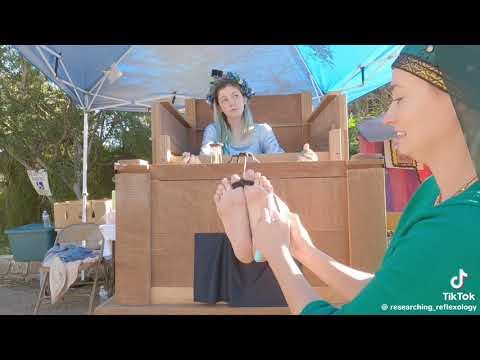 Graduate girl tickling 